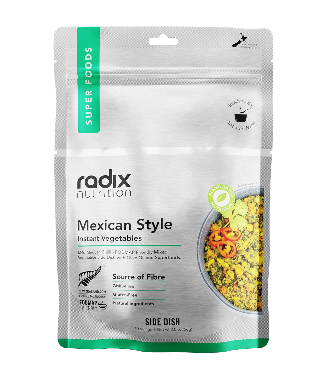 Radix Nutrition Instant Vegetable Mix Mexican Style – Backpacking Light ...